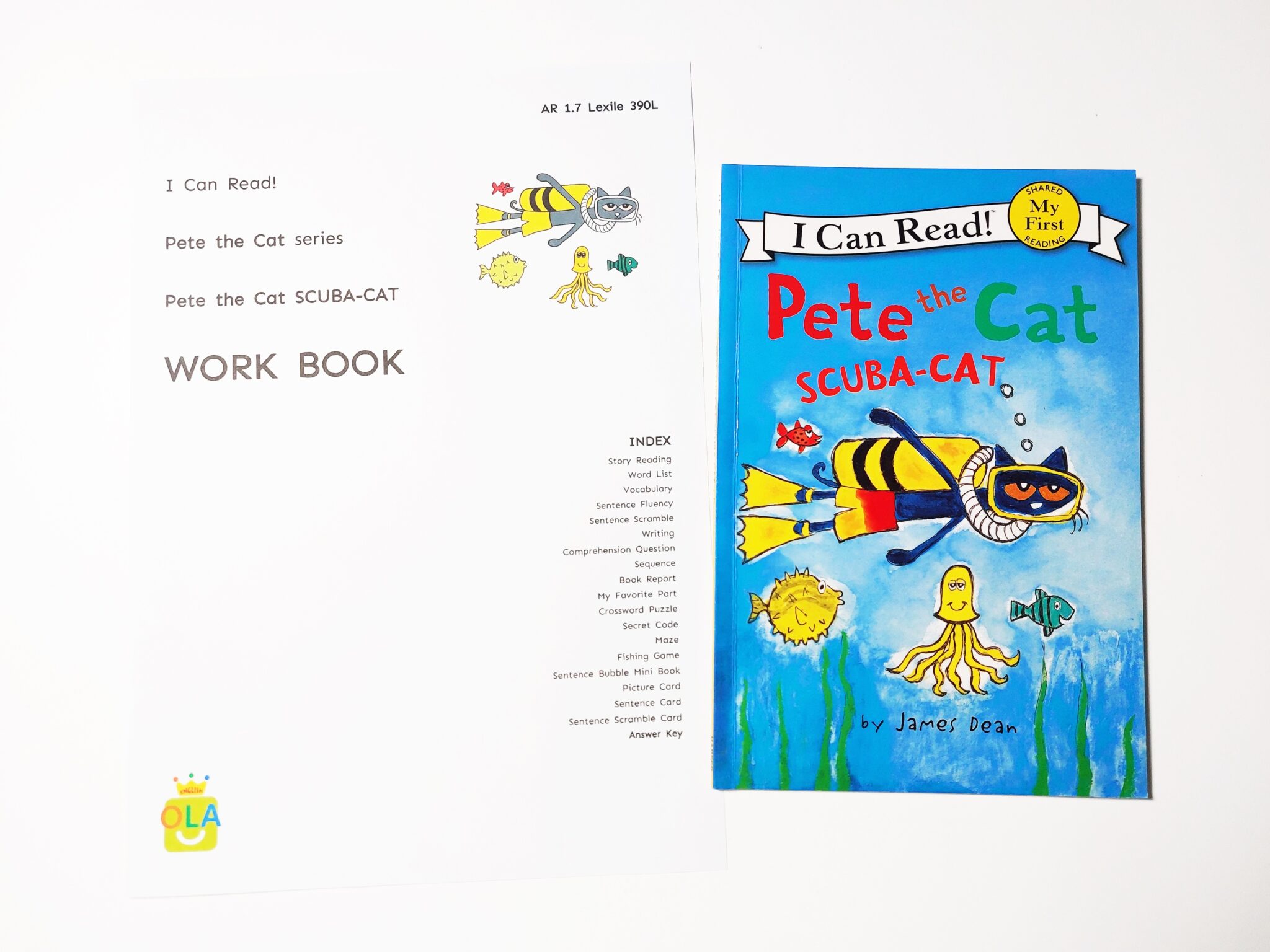 [free printable] Pete the Cat Scuba-Cat - ENGLISHOLA