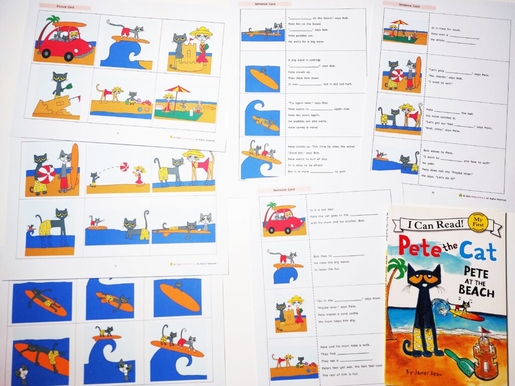 Pete the Cat Pete at the Beach - ENGLISHOLA
