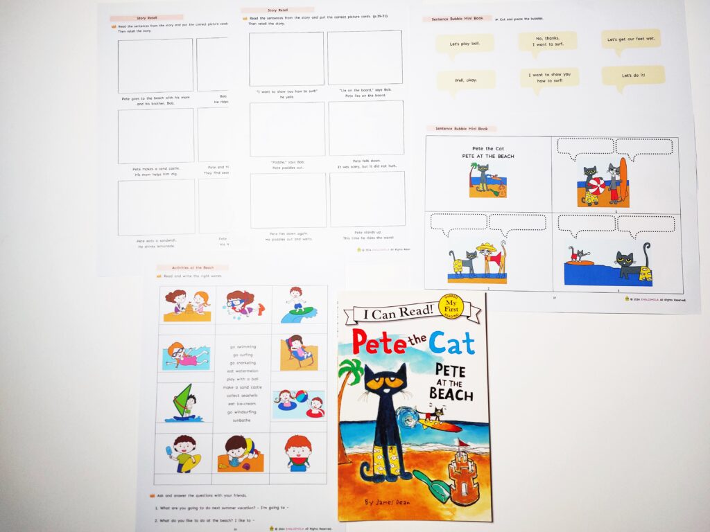 Pete the Cat Pete at the Beach - ENGLISHOLA