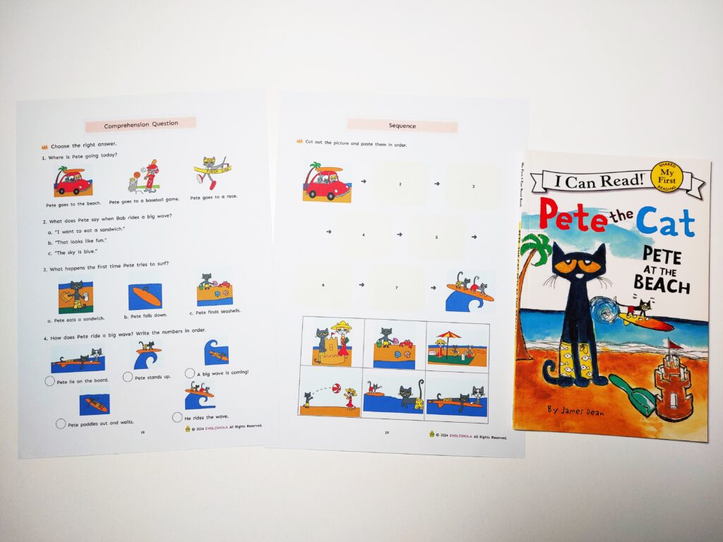 Pete the Cat Pete at the Beach - ENGLISHOLA