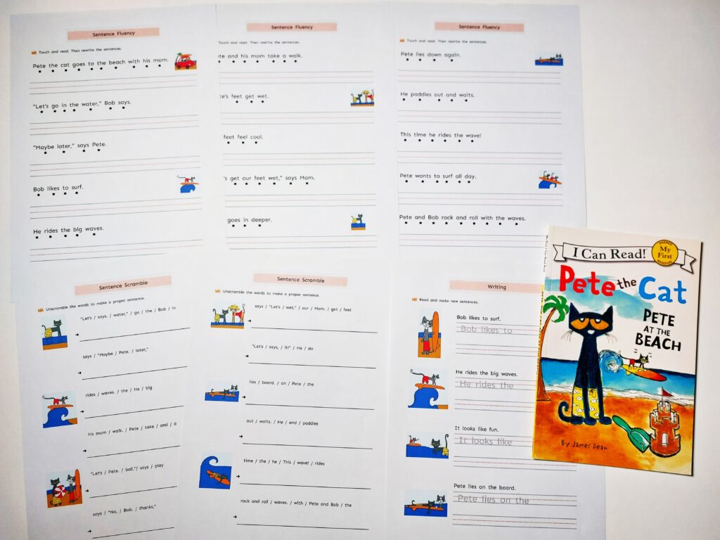 Pete the Cat Pete at the Beach - ENGLISHOLA