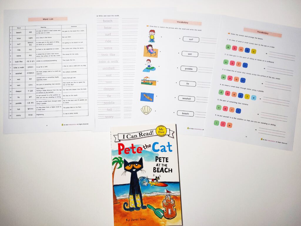 Pete the Cat Pete at the Beach - ENGLISHOLA