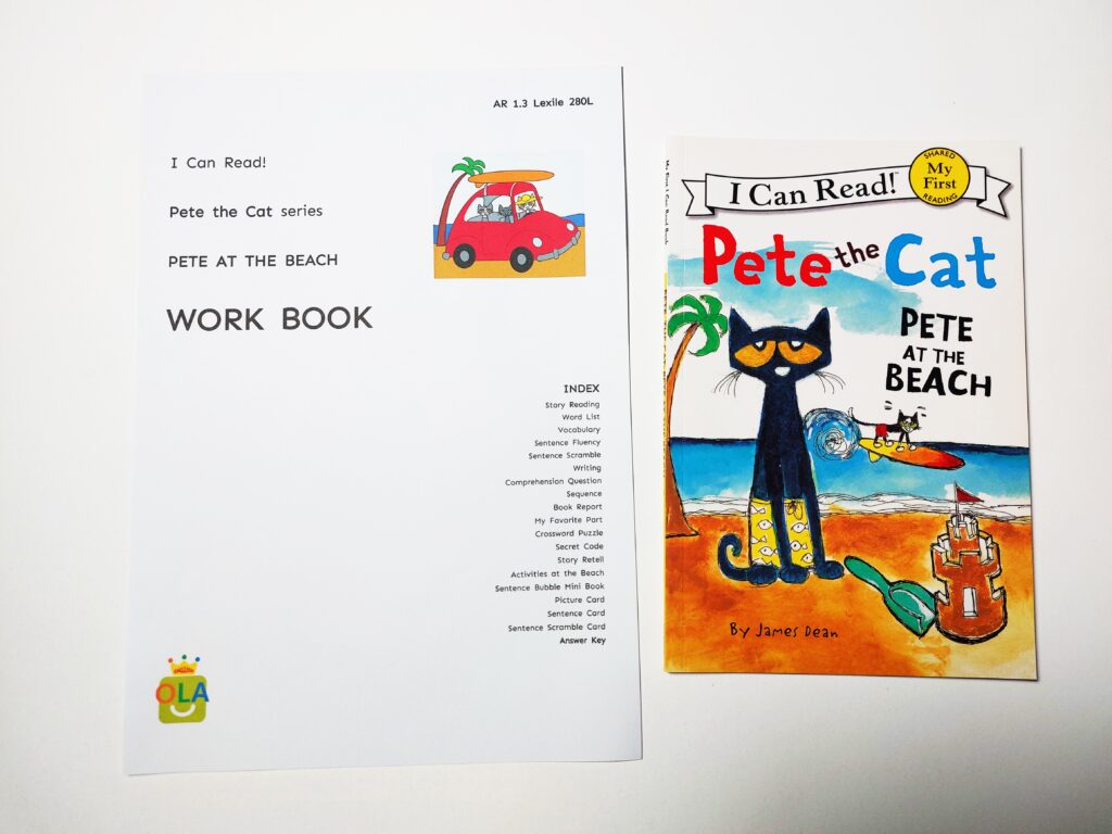 Pete the Cat Pete at the Beach - ENGLISHOLA