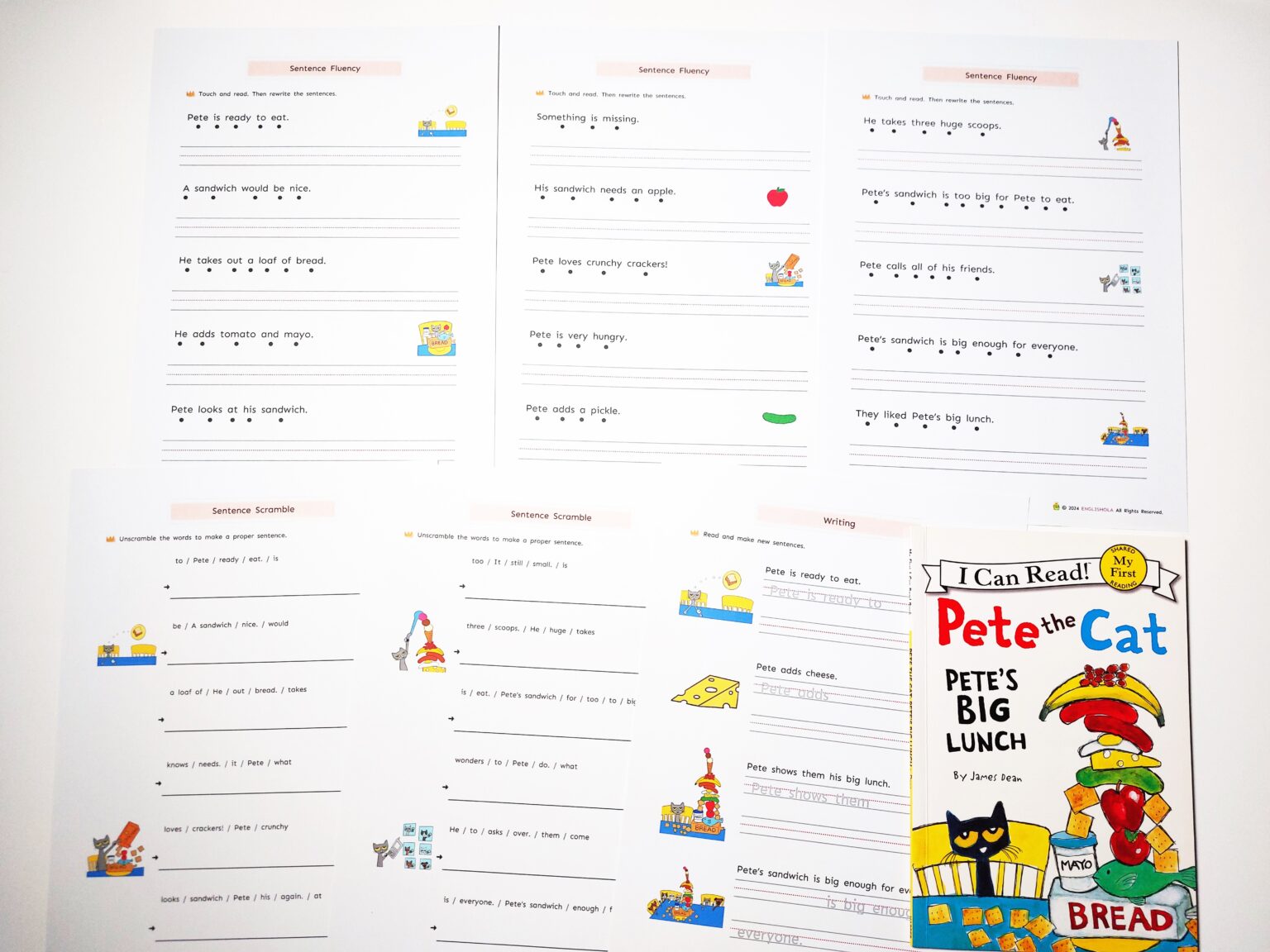 Pete the Cat Pete's Big Lunch - ENGLISHOLA