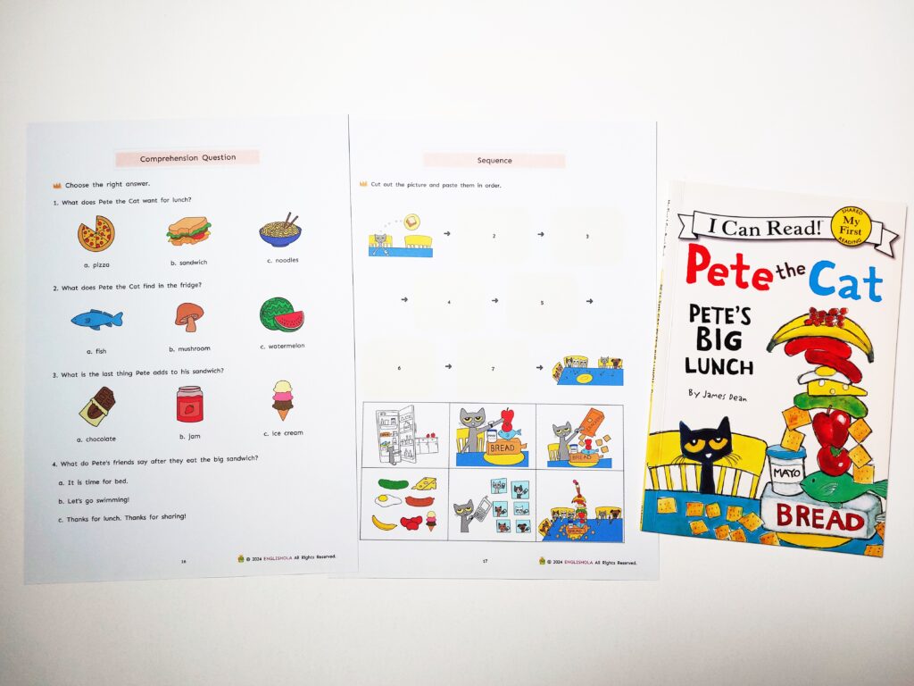 Pete the Cat Pete's Big Lunch - ENGLISHOLA