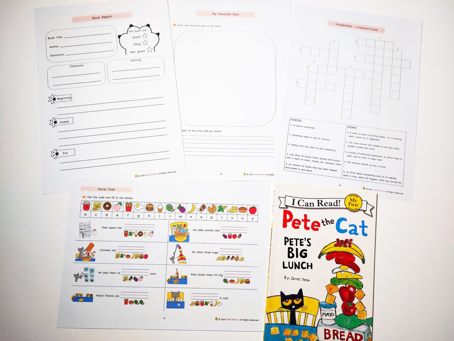 Pete the Cat Pete's Big Lunch - ENGLISHOLA