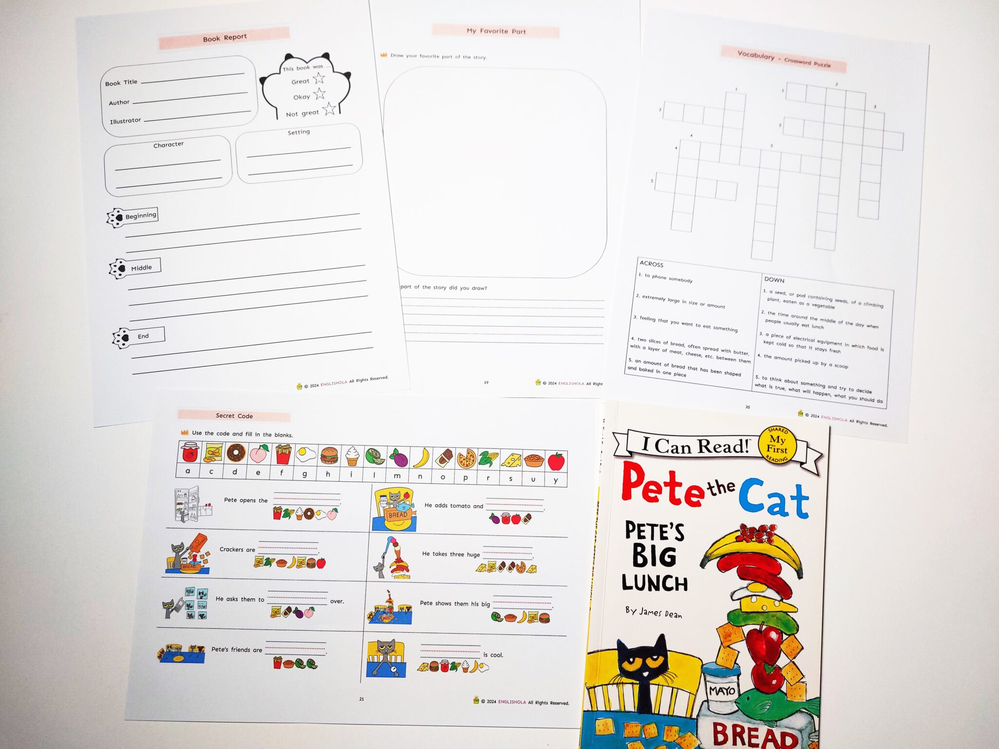 Pete the Cat Pete's Big Lunch - ENGLISHOLA