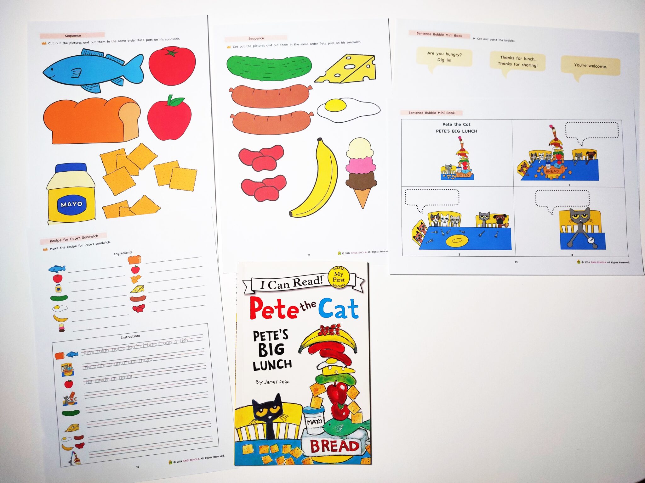 Pete the Cat Pete's Big Lunch - ENGLISHOLA