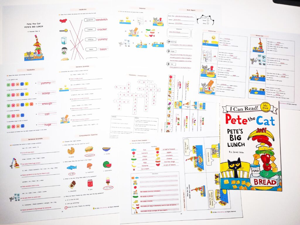 Pete the Cat Pete's Big Lunch - ENGLISHOLA