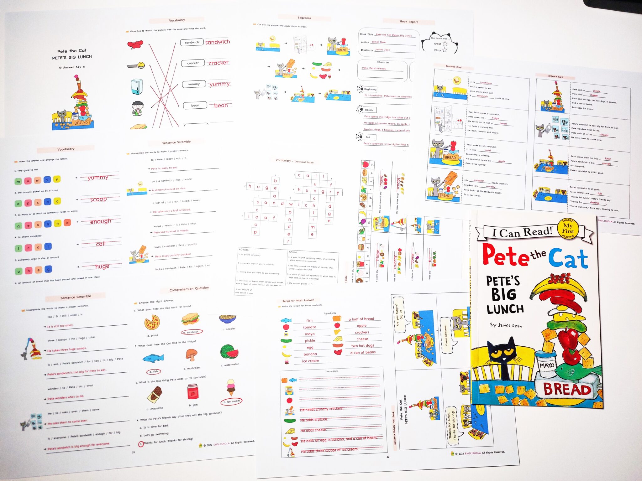 Pete the Cat Pete's Big Lunch - ENGLISHOLA