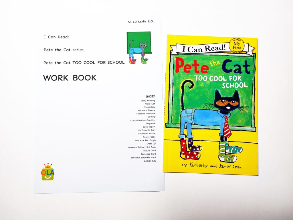 Pete the Cat Too Cool for School - ENGLISHOLA