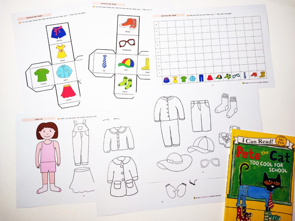 Pete the Cat Too Cool for School - ENGLISHOLA