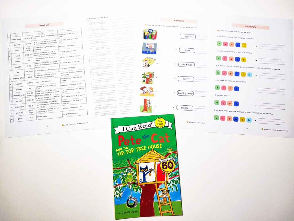 Pete the Cat Pete and the tip-top tree house - ENGLISHOLA
