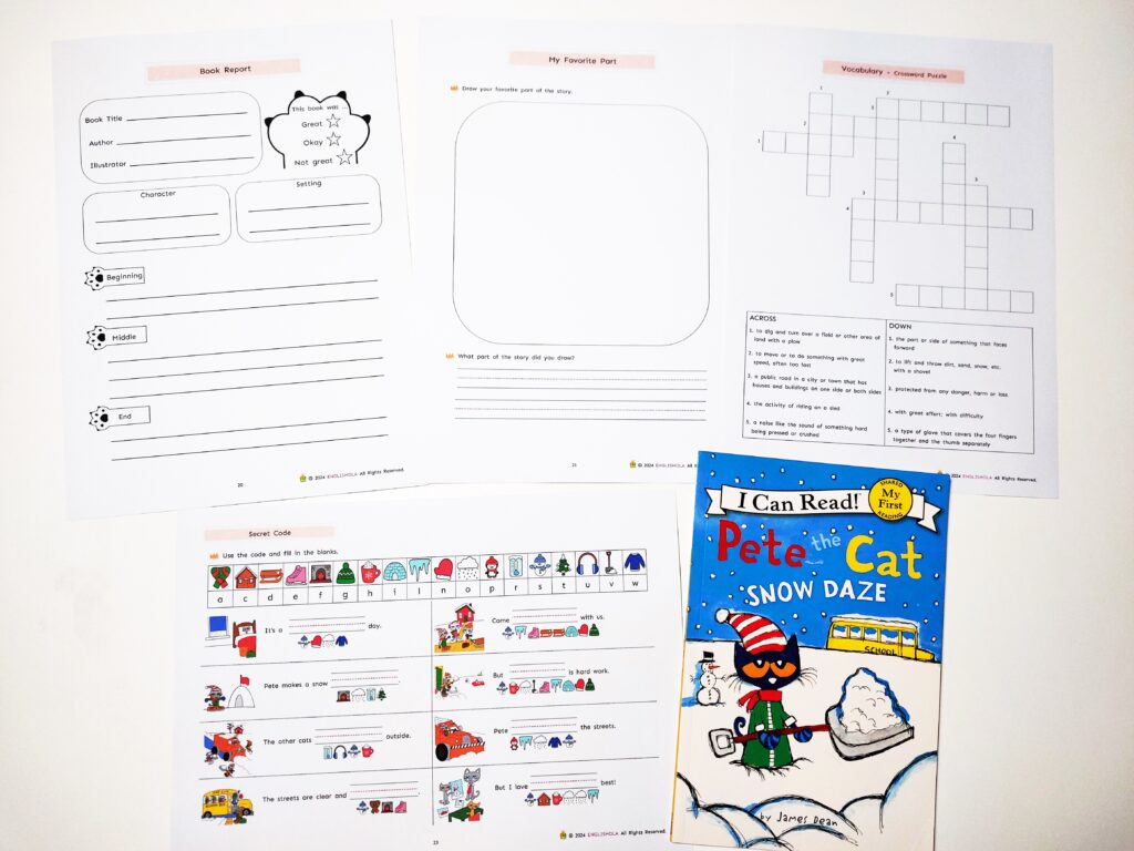 Pete the Cat Snow Daze - ENGLISHOLA