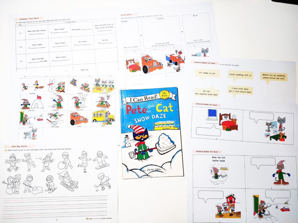 Pete the Cat Snow Daze - ENGLISHOLA