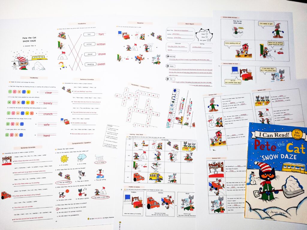 Pete the Cat Snow Daze - ENGLISHOLA