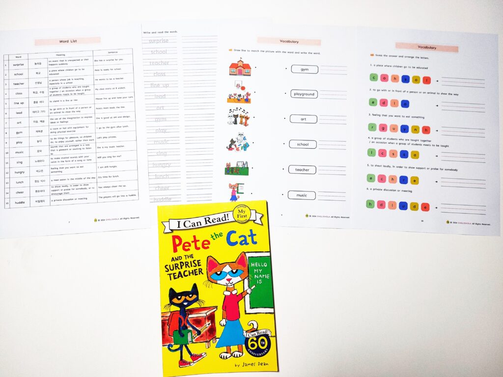 Pete the Cat and the surprise teacher - ENGLISHOLA