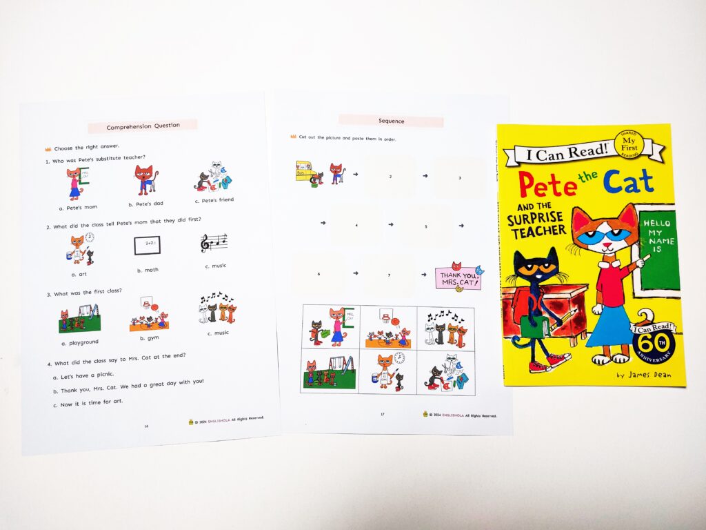 Pete the Cat and the surprise teacher - ENGLISHOLA