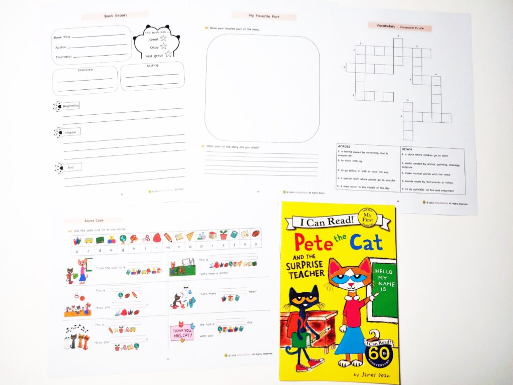 Pete the Cat and the surprise teacher - ENGLISHOLA