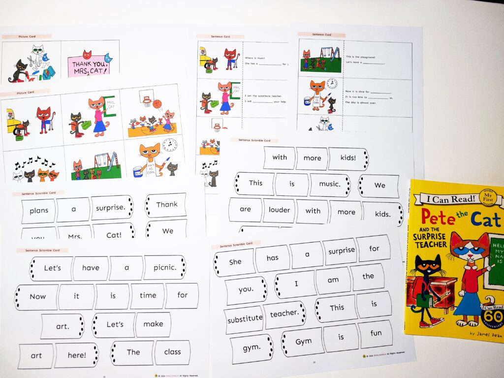 Pete the Cat and the surprise teacher - ENGLISHOLA