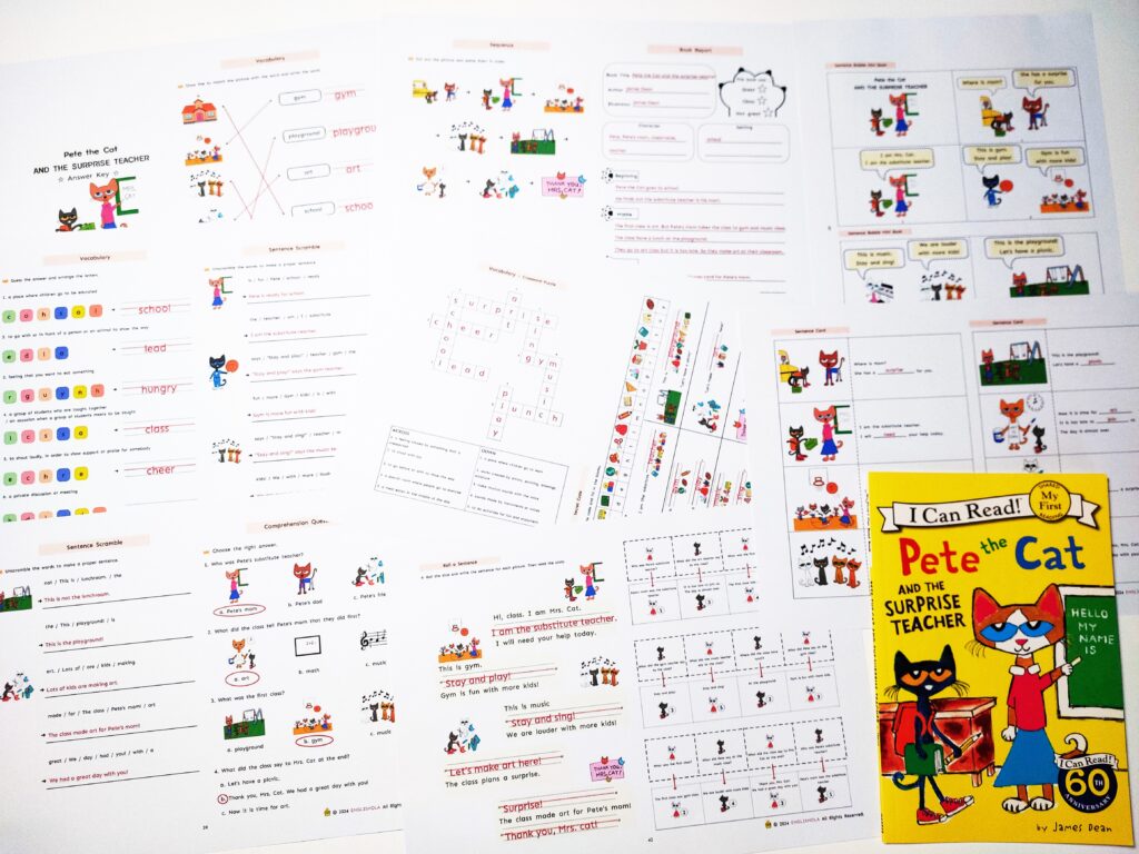 Pete the Cat and the surprise teacher - ENGLISHOLA