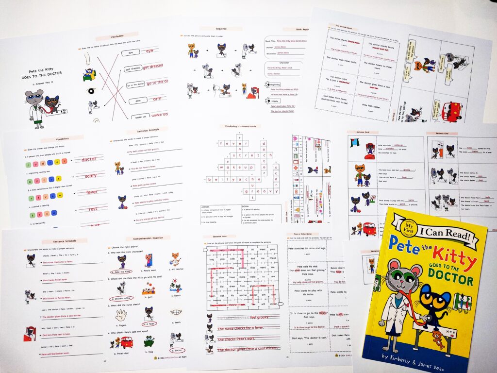 Pete the Kitty Goes to the Doctor - ENGLISHOLA