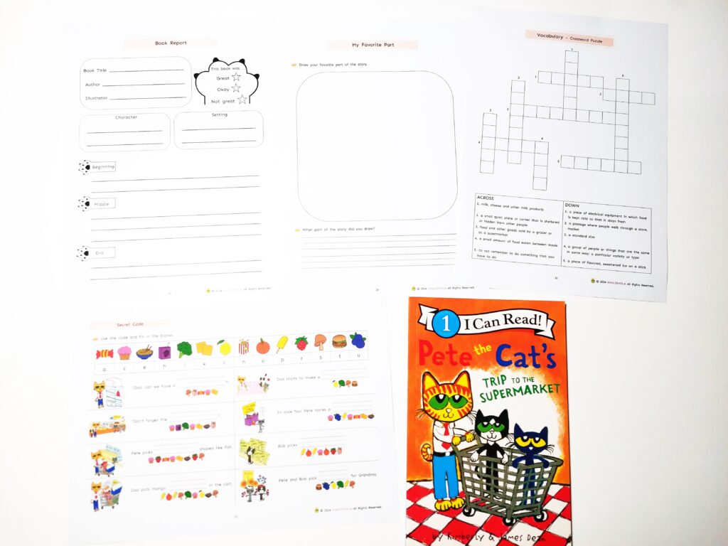 Pete the Cat's Trip to Supermarket - ENGLISHOLA