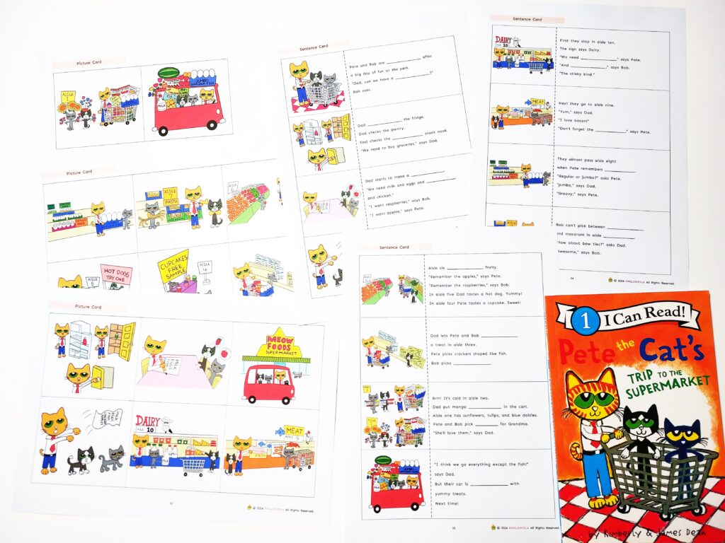 Pete the Cat's Trip to Supermarket - ENGLISHOLA