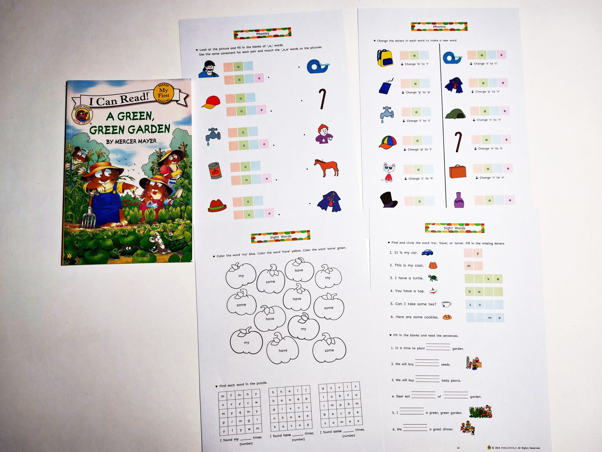 Little Critter series - workbook & printable activities - ENGLISHOLA