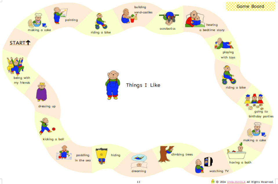 Things I Like - ENGLISHOLA