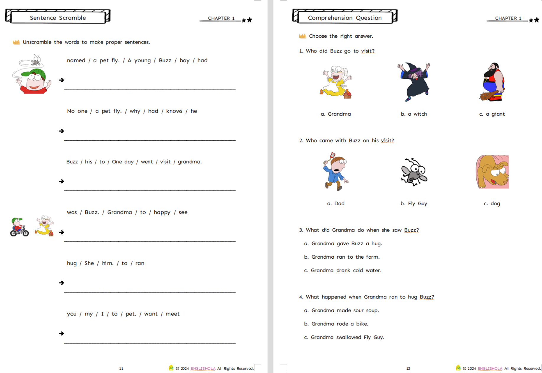 There Was an Old Lady Who Swallowed Fly Guy - ENGLISHOLA