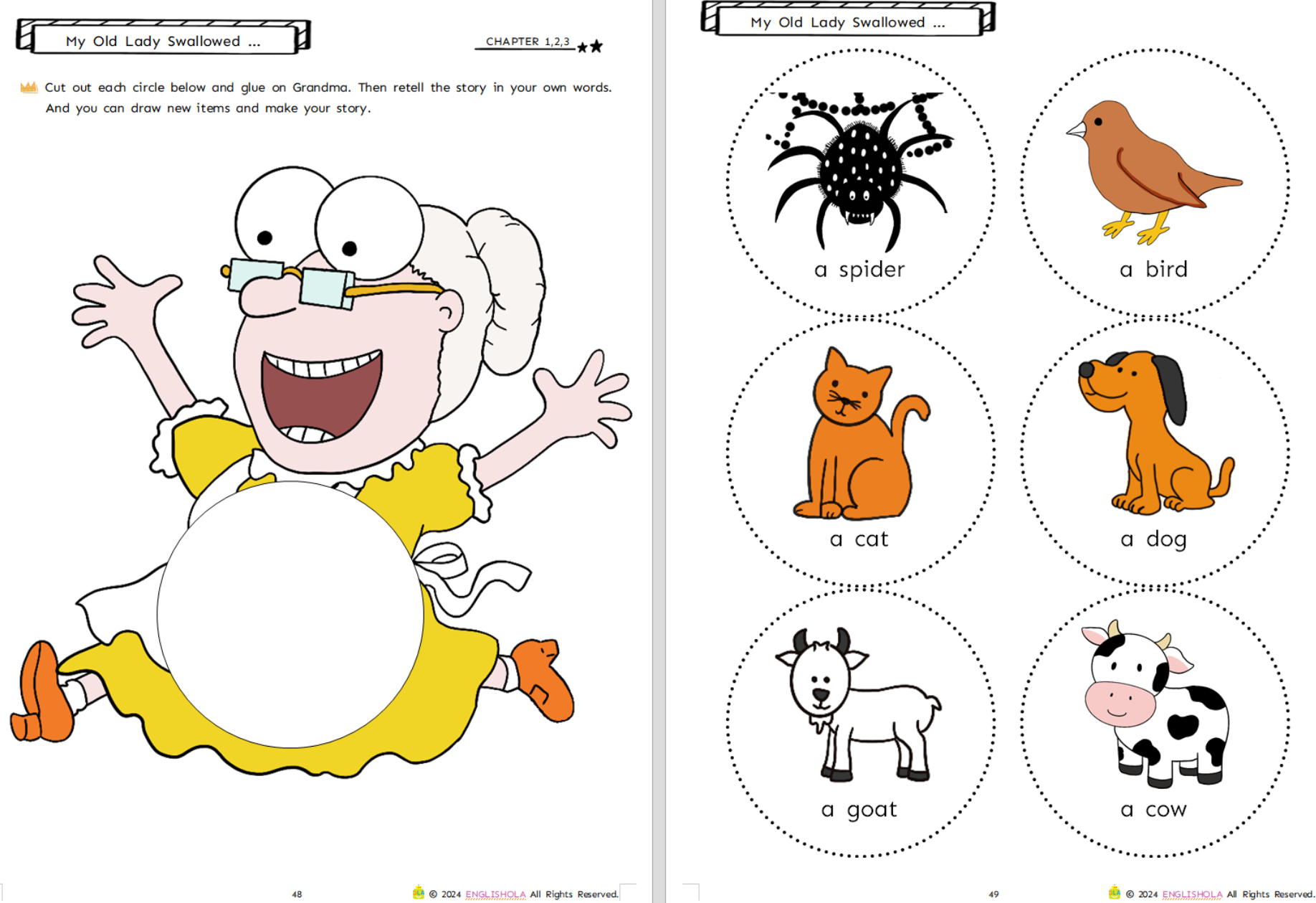 There Was an Old Lady Who Swallowed Fly Guy - ENGLISHOLA