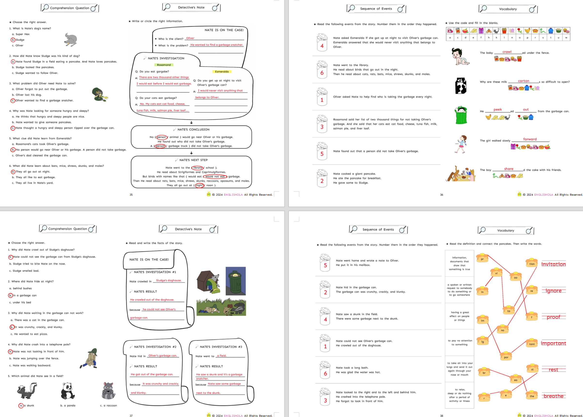 Nate the Great Goes Undercover - ENGLISHOLA