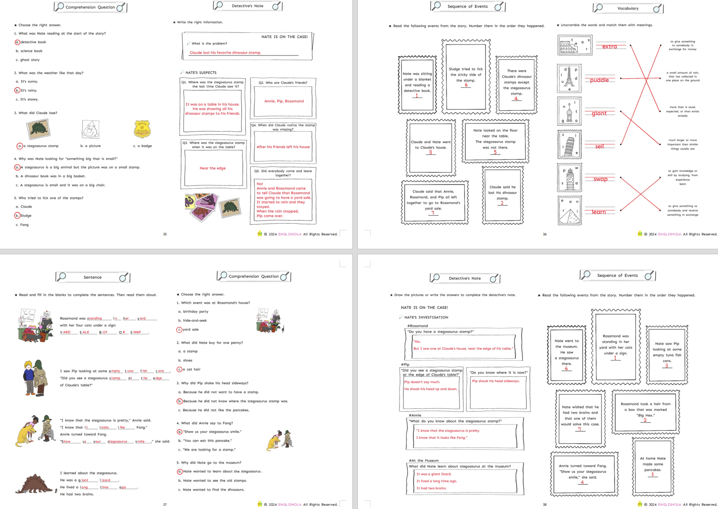 Nate the Great and the Sticky Case - ENGLISHOLA