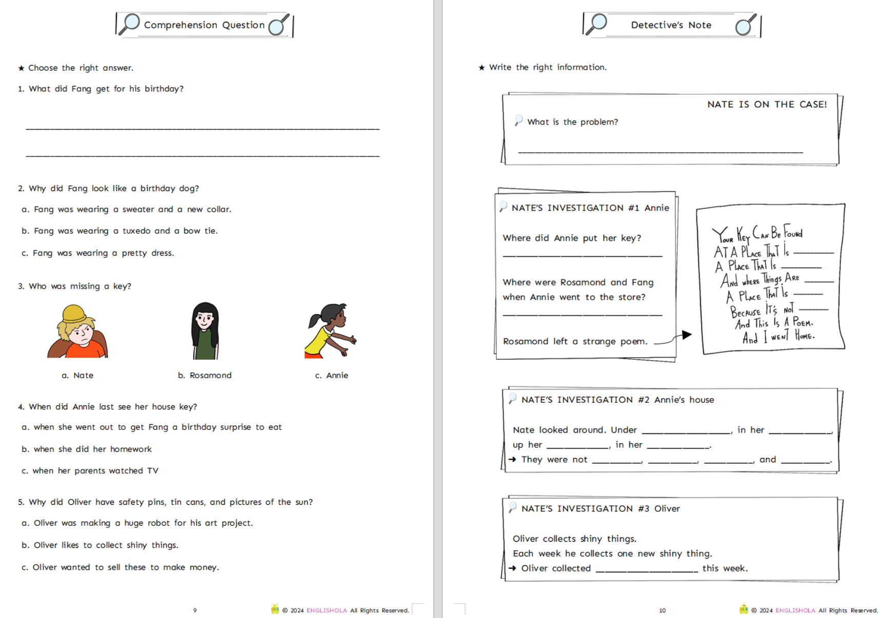 Nate the Great and the Missing Key - ENGLISHOLA