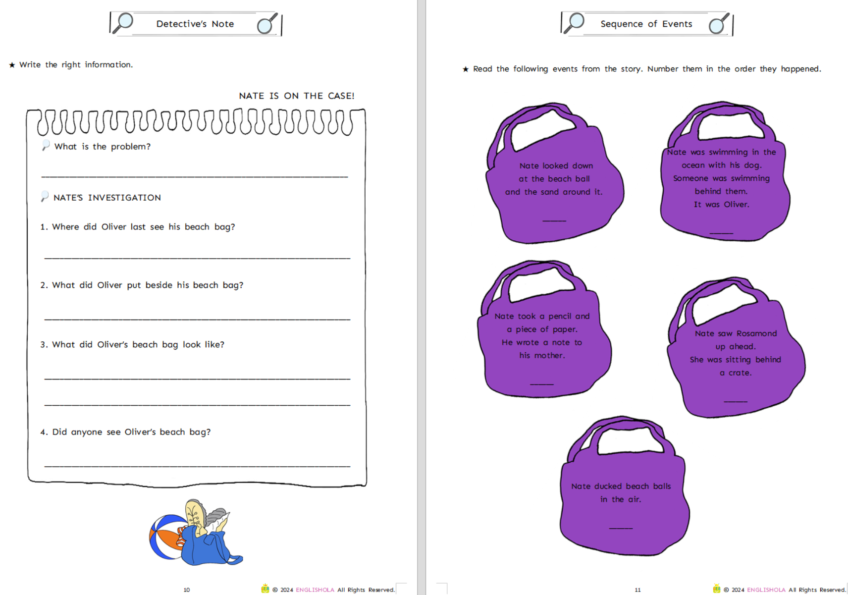 Nate the Great and the Boring Beach Bag - ENGLISHOLA